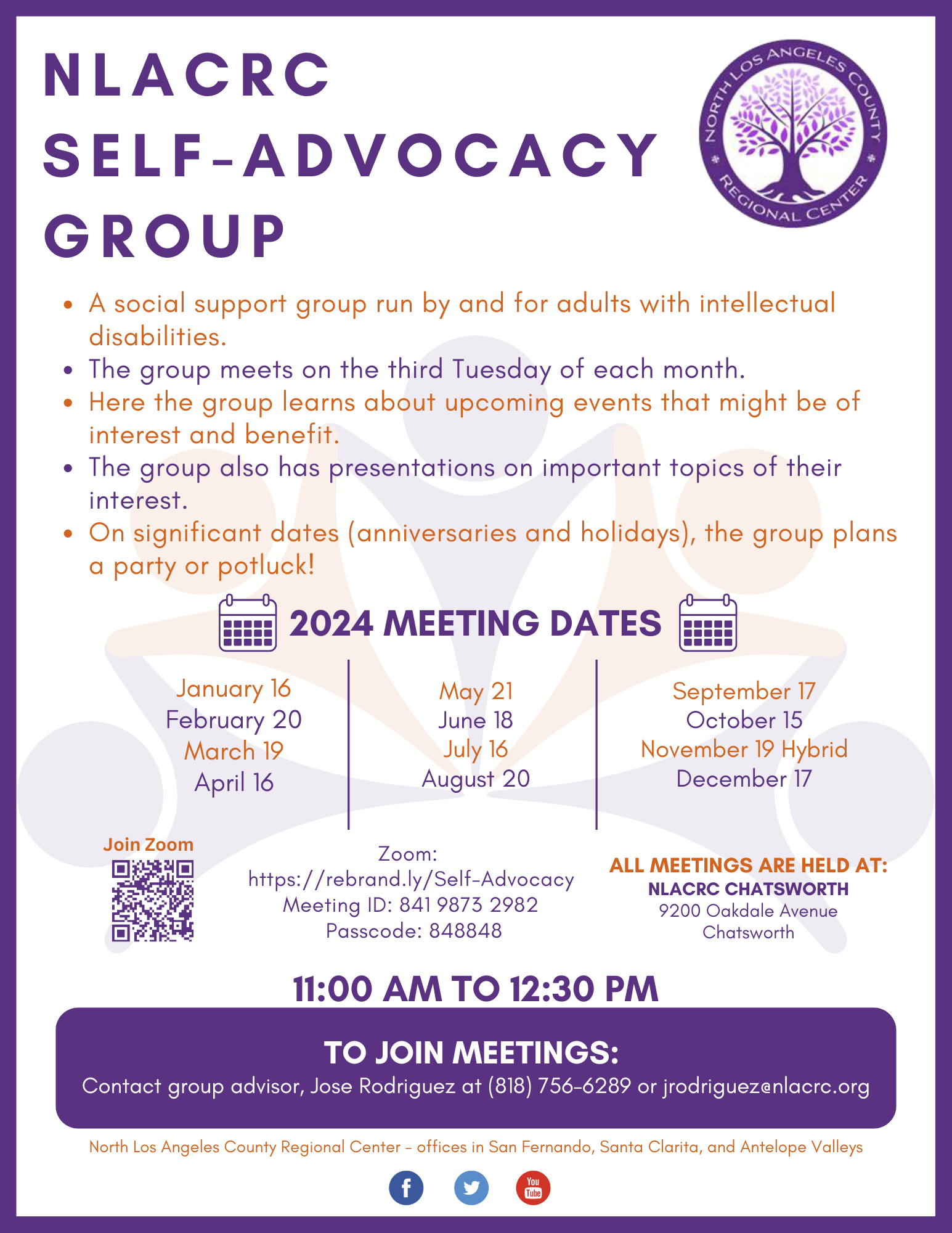 Self Advocacy Meeting - North Los Angeles CountyNorth Los Angeles County