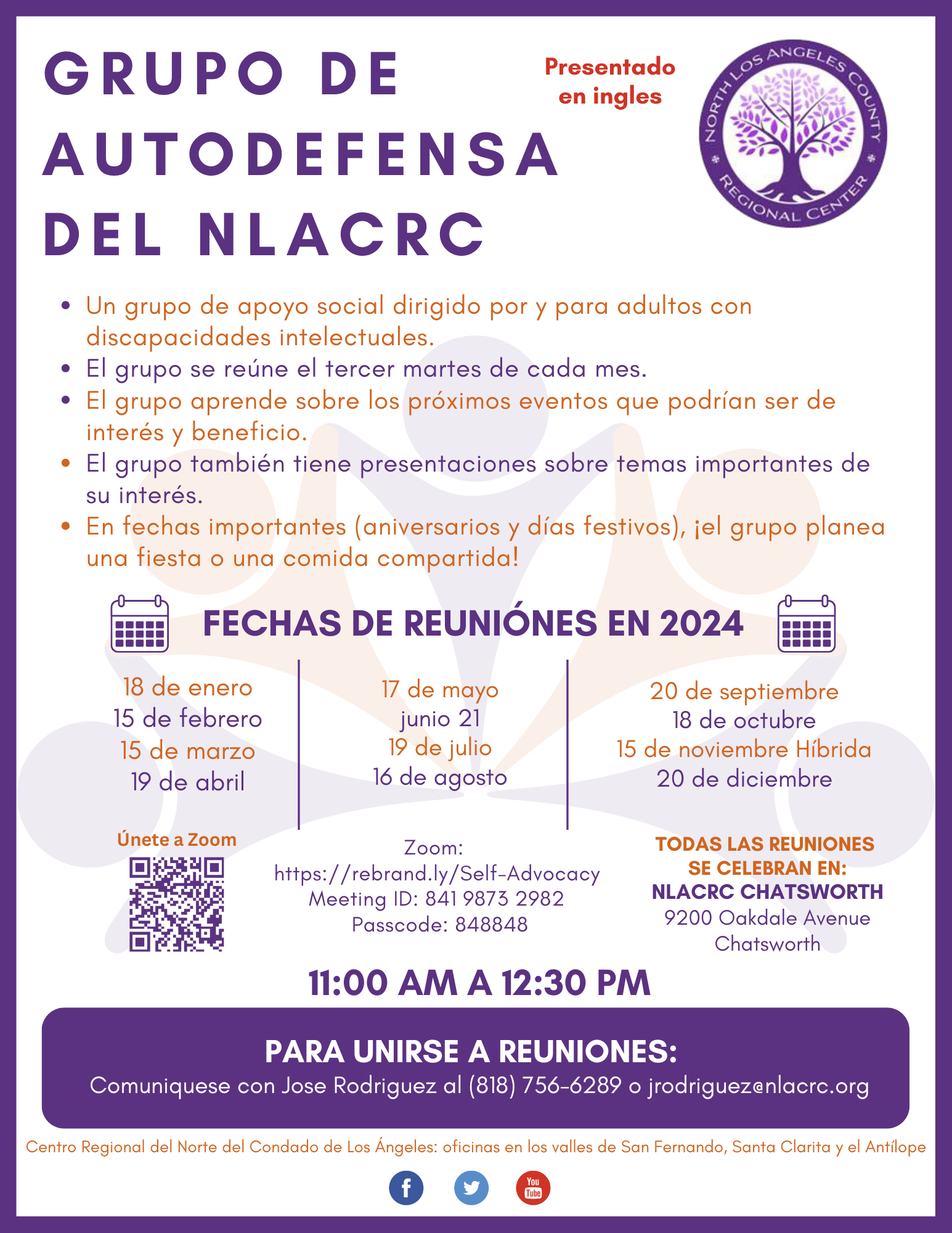 Self Advocacy Meeting - North Los Angeles CountyNorth Los Angeles County