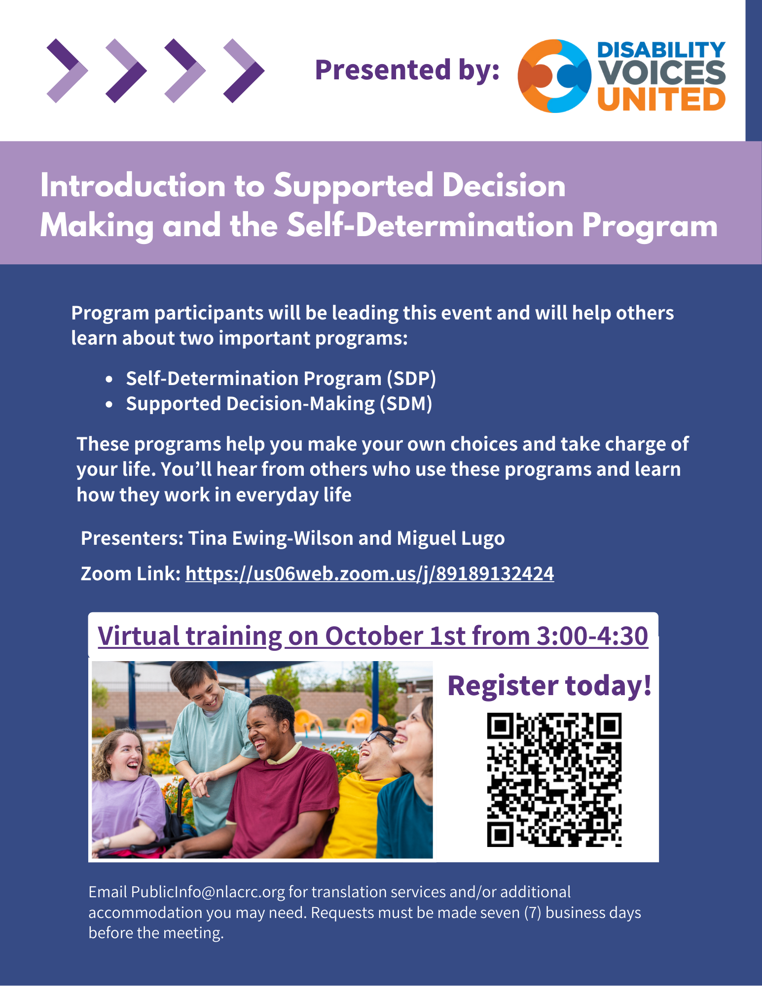 Introduction to Supported Decision Making and the Self-Determination Program - North Los Angeles ...